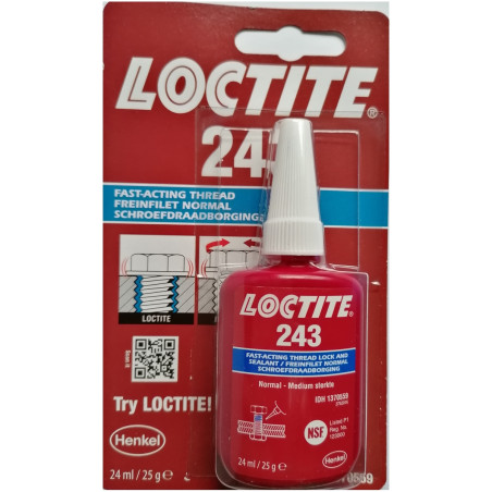 LOCTITE 243 - 24 ml FREIN FILET MOYEN STANDARD BLEU - SARLAT OUTILLAGE