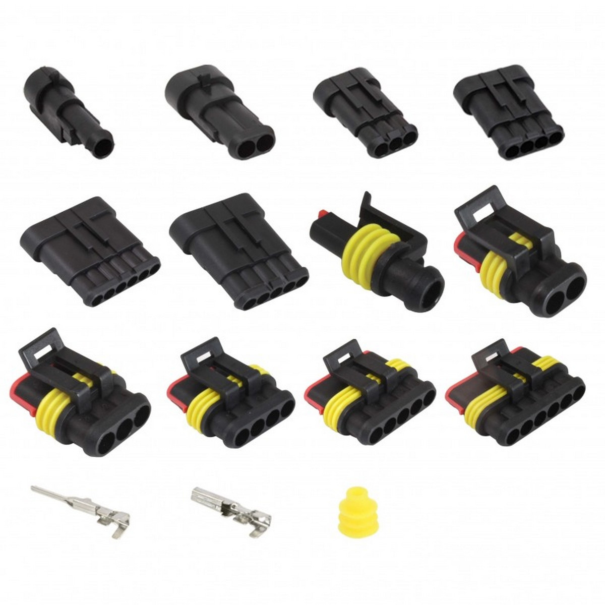 ASSORTIMENT DE CONNECTEURS ETANCHES SUPERSEAL ET 6 BROCHES - SARLAT OUTILLAGE