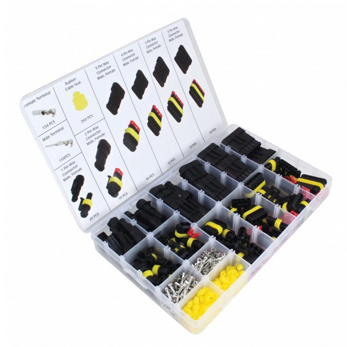 ASSORTIMENT DE CONNECTEURS ETANCHES SUPERSEAL ET 6 BROCHES - SARLAT OUTILLAGE